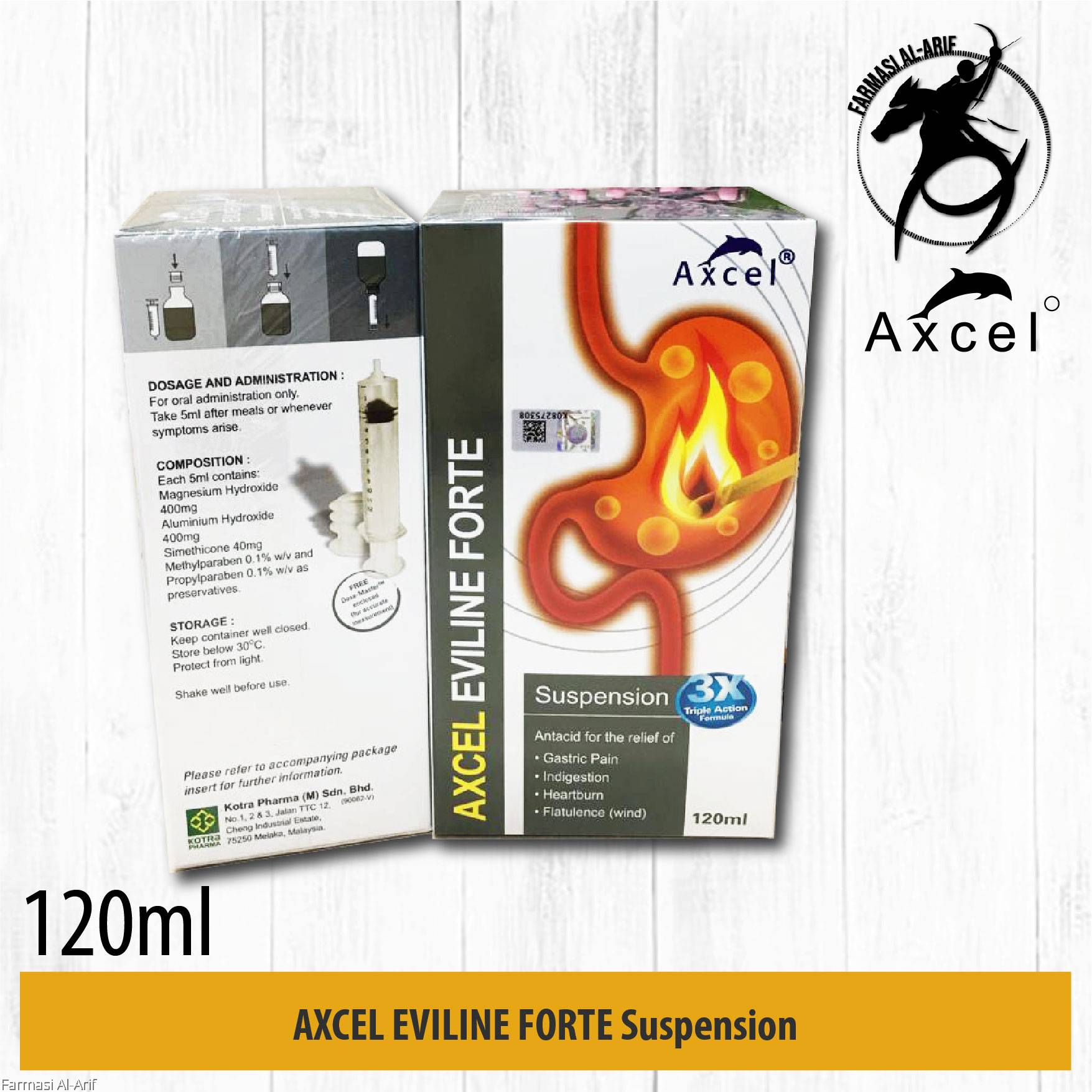 AXCEL EVILINE FORTE Suspension 120ml