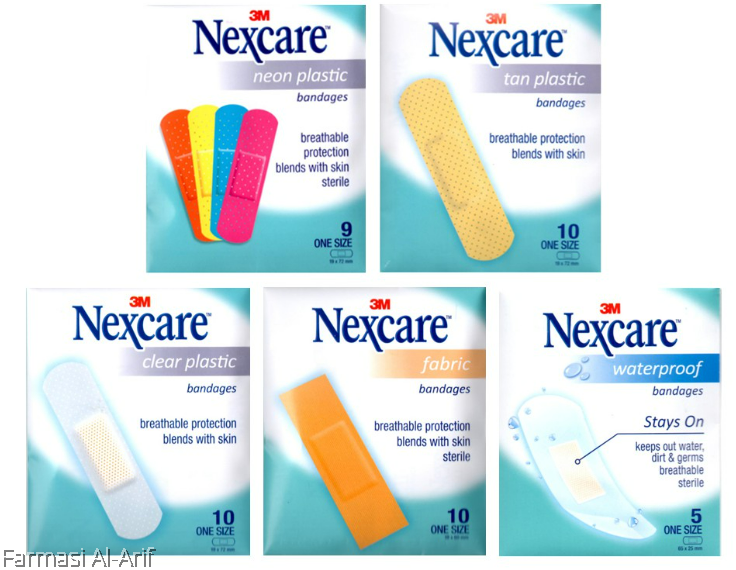 NEXCARE Plaster for Wound (Fabric / Waterproof/ Neon Plastic/ Plastic)